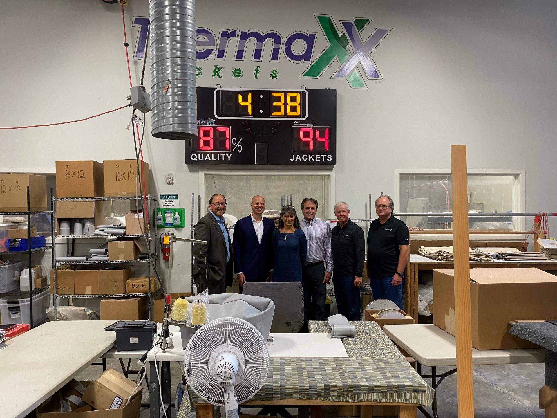 CT Chief Manufacturing Officer Visits Thermaxx - Thermaxx Jackets